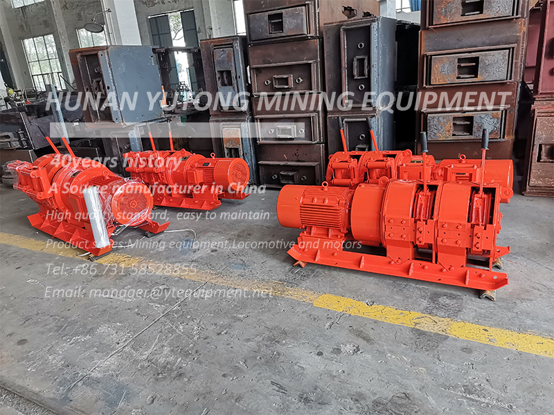 Mining electric winches and rock drill accessories shipped