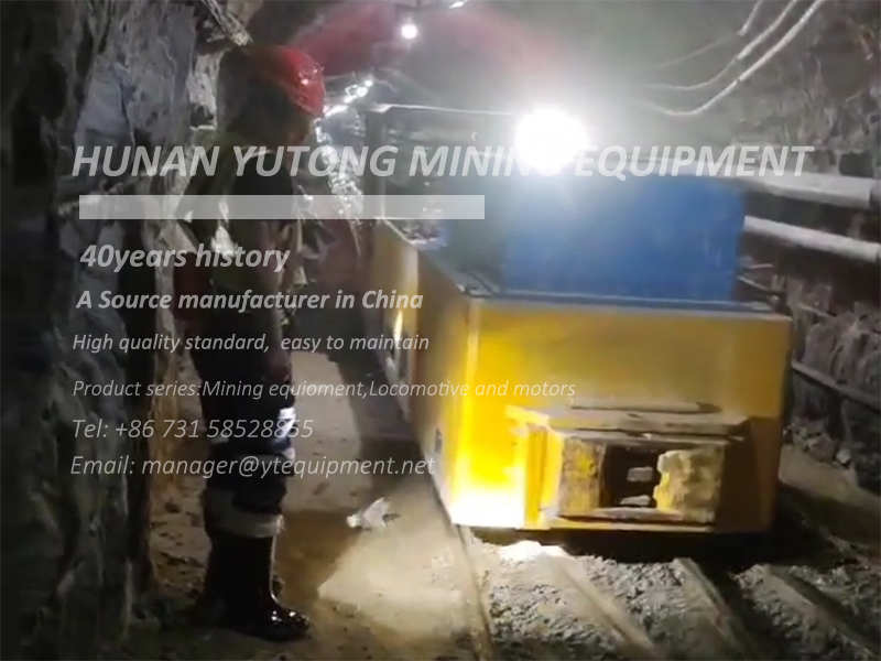 Underground 8-ton battery locomotive using supercapacitor running video