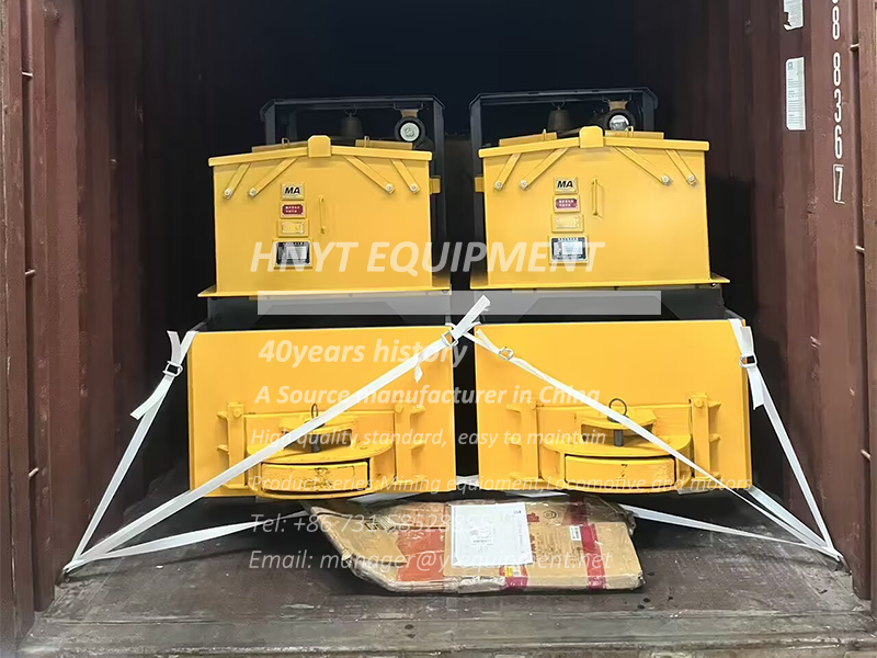 A batch of explosion-proof battery locomotives and rock loader delivery