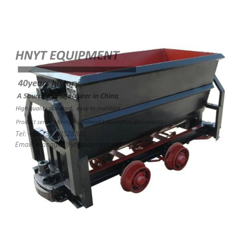 KFU1.0 Bucket-tipping Mining Wagons, 2 ton loading capacity mine car