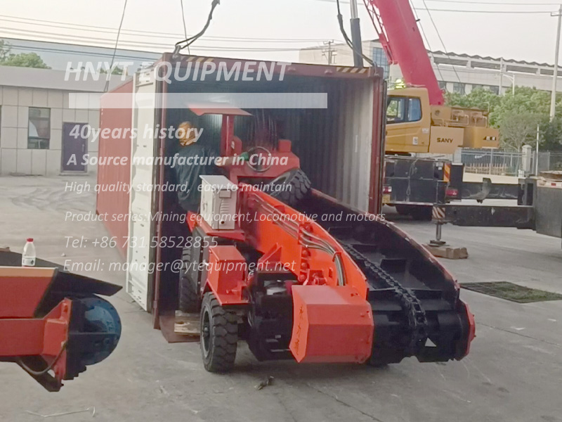ZWY-100 mining wheel mucking loaders shipped overseas